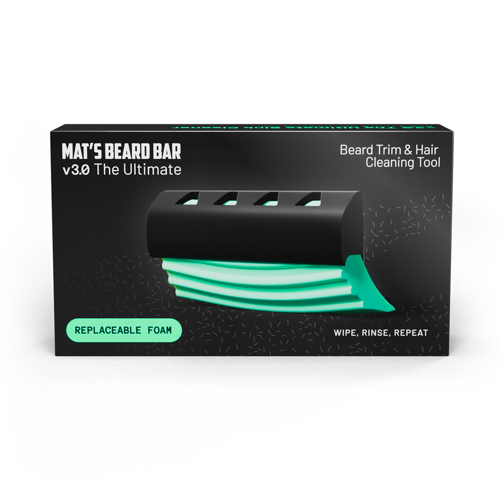 Mat's Beard Bar® - The Ultimate Beard Trimmings Cleaning Tool
